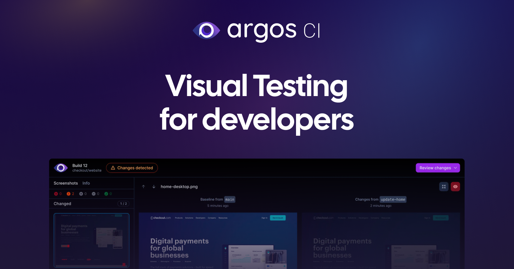 Argos — Visual Testing for developers